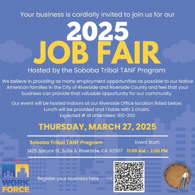 Riverside Tribe Job Fair | Riverside County Workforce Development